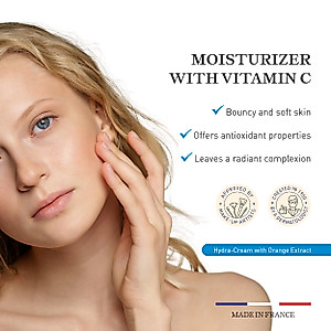 Embryolisse Moisturizing Vitamin C Cream With Extract of Oranges, 1.69 fl. oz. - Rejuvenating Face Cream with Beeswax, Almond & Sesame Oil - Daily Skincare for Nourishing & Hydrating Skin