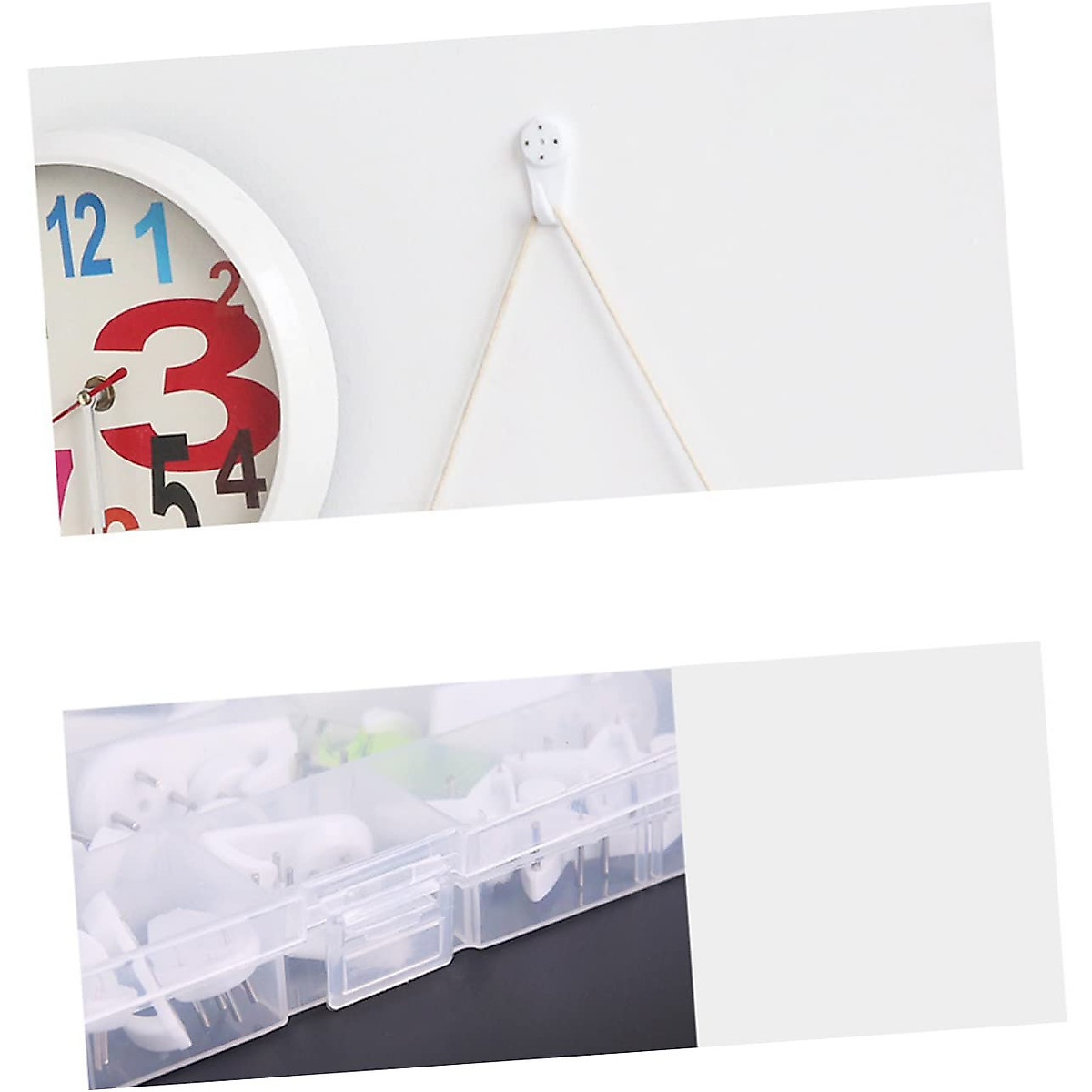 Garneck 10pcs White Household Wall Stud