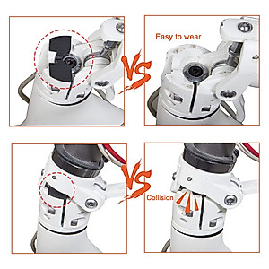 TOMALL Scooter Replacement Accessory Includes Rear Fender and Rear Mudguard Bracket and Rear Brake Light with 3 Pieces Rubber Vibration Dampers Compatible for M365/ M365 Pro Scooter