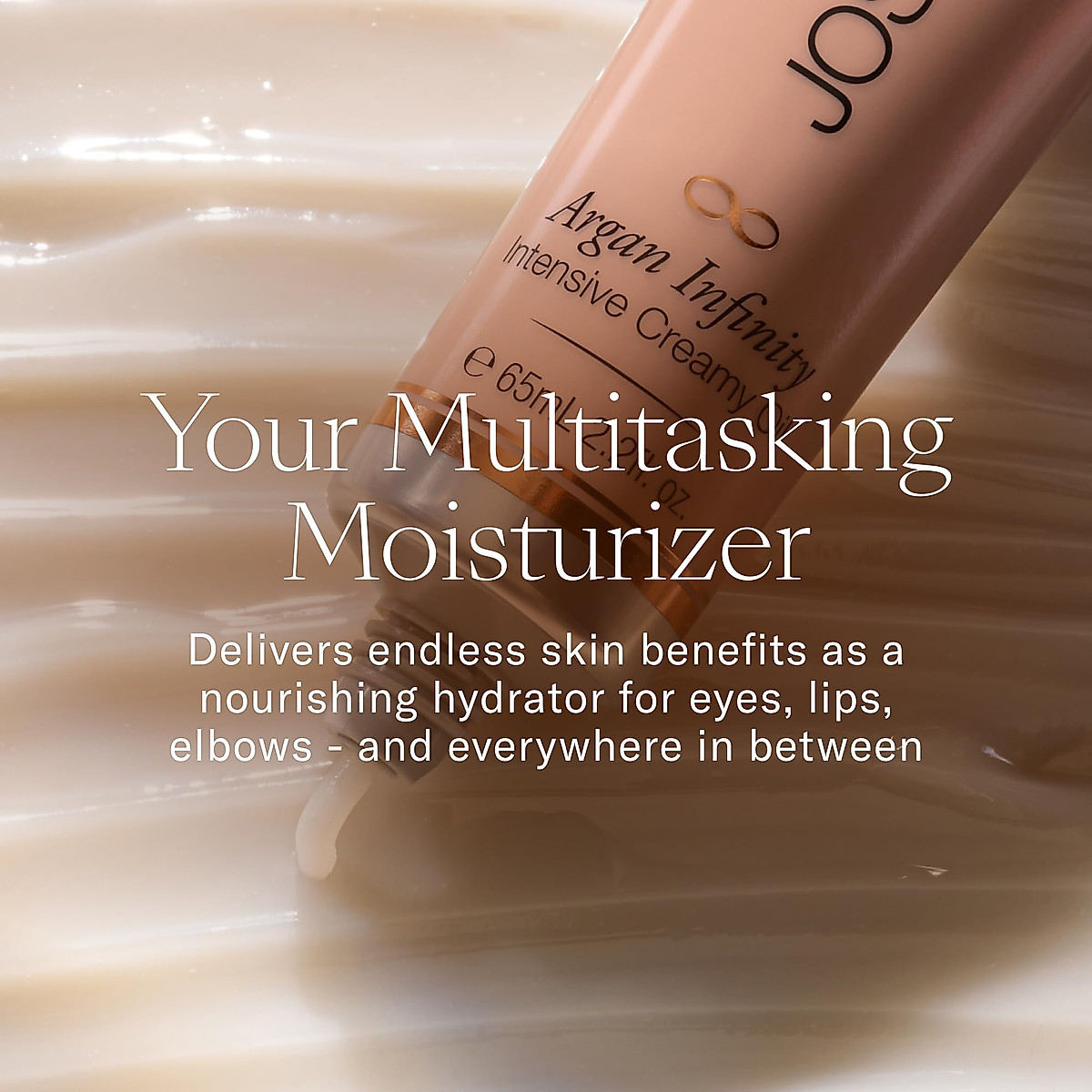 Josie Maran Argan Infinity Cream Intensive Creamy Oil - Moisturize Dry Areas with One Creamy Oil, Infinite Possibilities - (65ml/2.2oz)