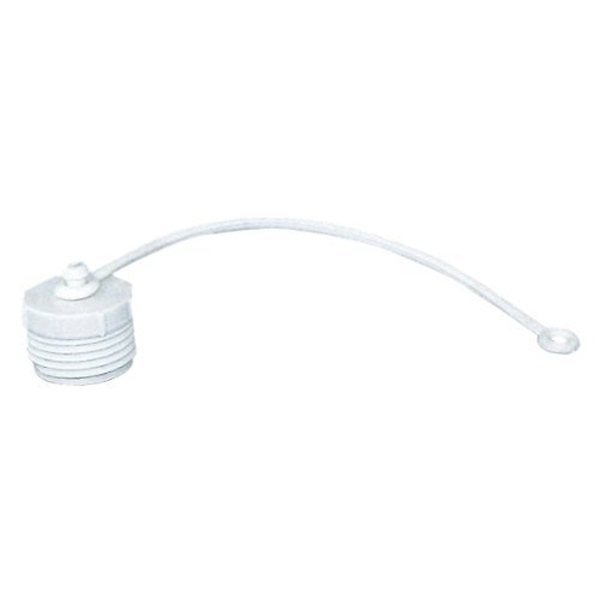 Valterra T1020-1EVP EZ Coupler Hose Plug with Strap-3/4 Male Thread, Off White, Carded (12)