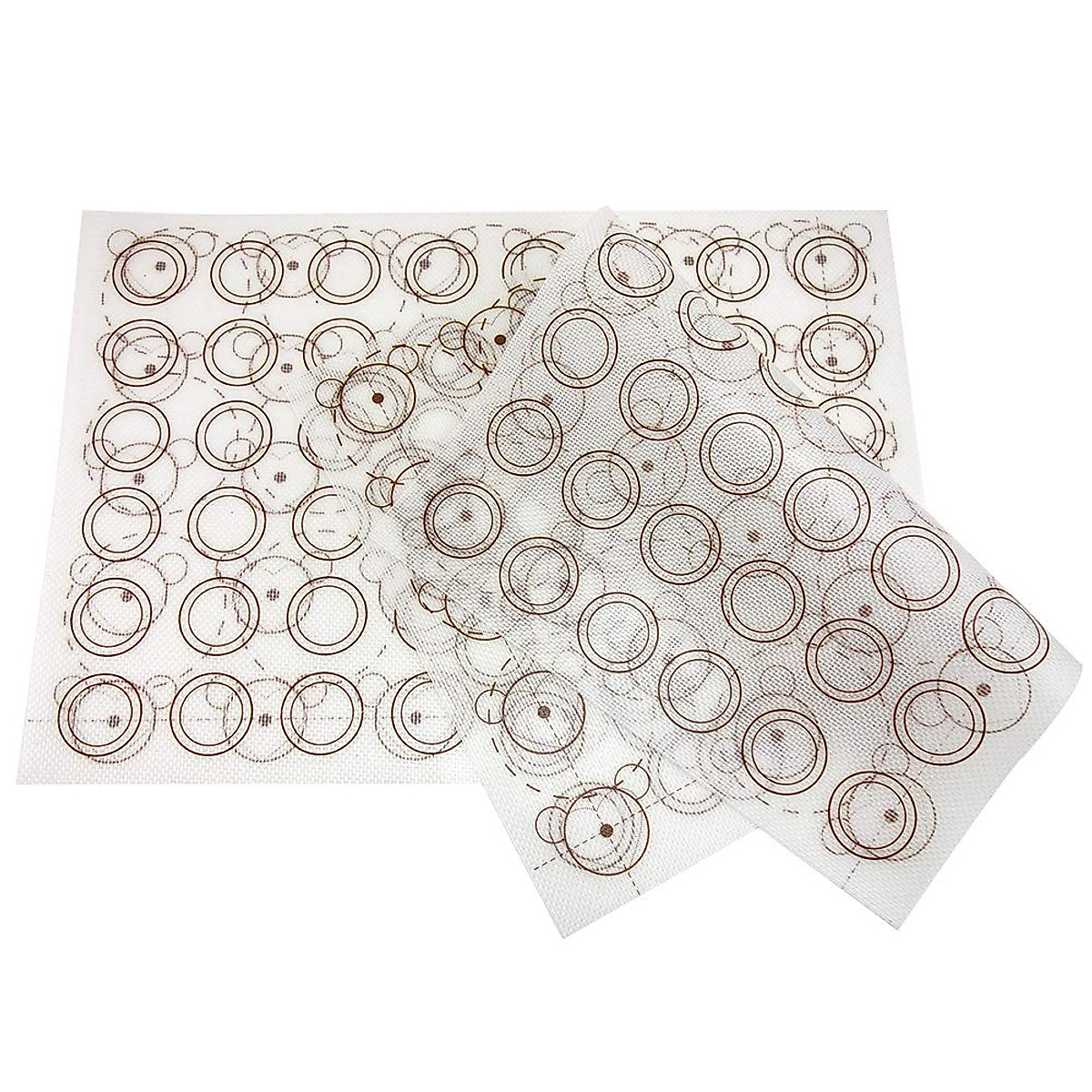 AIPOKE EPOCH 2-Pack Non-Stick Silicone Baking Mat BPA-Free Reusable Liner for Cookie Macaroon