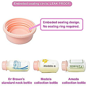 Nenesupply Travel Cap for Narrow Neck Feeding Bottle. Replace Dr Brown Travel Cap Dr Brown Cap and Medela Cap Bottle Cap for Dr Brown Bottle Dr Browns Bottle Medela Bottle Evenflow Bottle Ameda Bottle