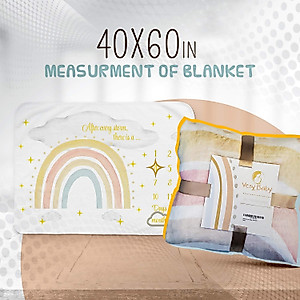 Milestone Blanket Baby Boy or Girl- Baby Monthly Milestone Blanket +Frames- 60"x40" Rainbow Milestone Blanket for Monthly Baby Milestone-Baby Monthly Milestone Blanket Girl-Baby Boy Milestone Blankets