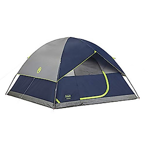 Coleman Sundome Camping Tent, 3 Person, Navy Blue