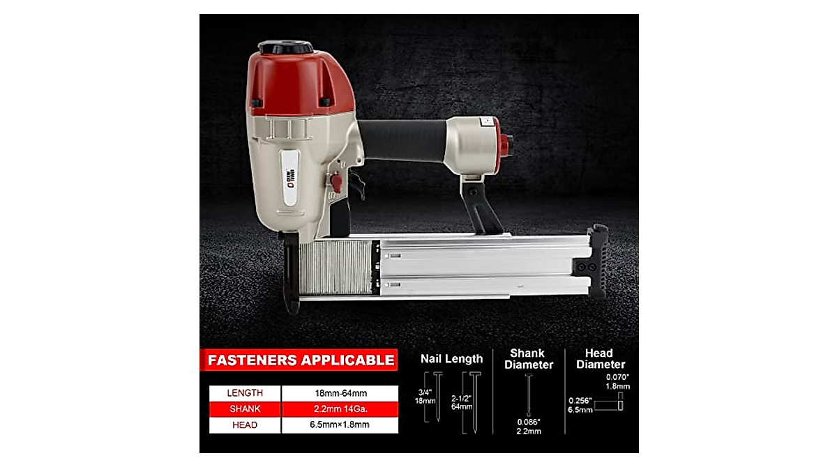 CREWTOWER Concrete Nailer - Heavy Duty Pneumatic Tool