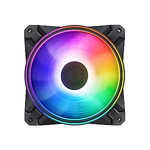 DeepCool CF120 Plus 3in1 PC Fans 3 Packs 120mm 1800RPM PWM Case Fans ARGB Aura SYNC 52.5CFM Computer Cooling Fans Quiet Under 28.8dB(A) High Performance for ATX/MATX PC Cases, Black