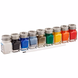 Testors Acrylic Value Finishing Paint Set - 9196T,Multicolor