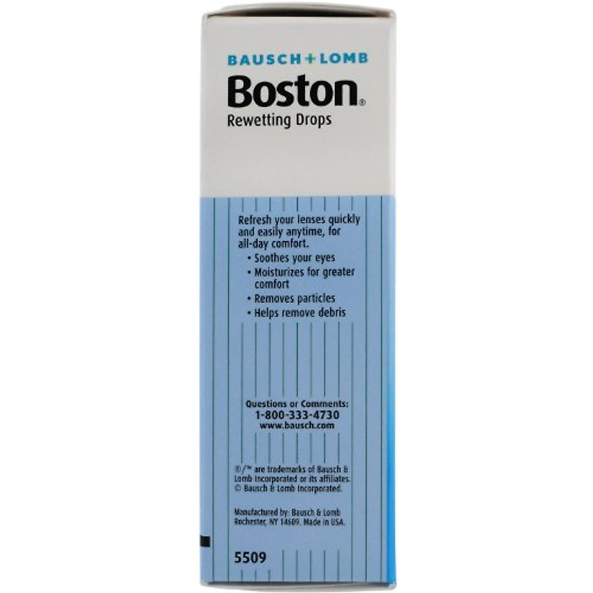 Bausch+Lomb Rewetting Drops for Rigid Gas Permeable Contact Lenses, 1/3-Ounce Bottles (Pack of 3)