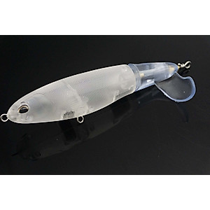 unpainted 14.5cm 32.06g Crawfish Crankbait Blanks Whopper Popper Swimbait Trout Spinnerbaits Topwater jerkbait Pike Walleye Perch Rotating Tail Swivel 130mm plopper