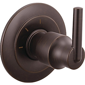 Delta Faucet Trinsic 3-Setting Shower Handle Diverter Trim Kit, Diverter Valve Trim Kit Oil Rubbed Bronze, 3 Way Shower Diverter, Delta Diverter Trim, Venetian Bronze T11859-RB (Valve Not Included)