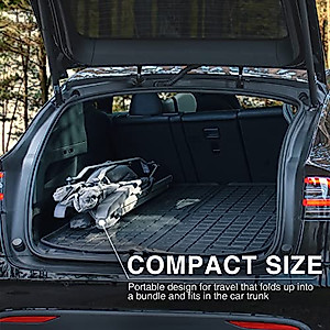 EVER ADVANCED Adjustable Folding Reclining Patio Chair Thick Padding Outdoor Indoor Garden Balcony Lawn Recliner for Adults 300 lbs