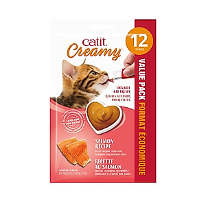 Catit Creamy Lickable Cat Treat – Hydrating and Healthy Treat for Cats of All Ages - Assortment, 72-Pack