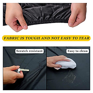 SELUGOVE Waterproof 2-Burner Camp Stove Cover 420D Oxford Fabric Thick Black for Camp Chefs EX60LW EX280LW PRO60Xetc.14" And 16" Double Burner System - 34" L × 16" W × 21" H