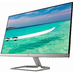 HP 27" Widescreen IPS LED Full HD (1920x1080) Monitor, 5ms Response Time, 10,000,000:1 Contrast Ratio, FreeSync, 2X HDMI and 1x VGA Input, 178░ View Angle, 75Hz Refresh Rate, Natural Silver