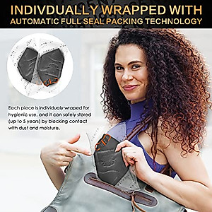 N95 Mask NIOSH Approved 25-Pack, Particulate Respirator N95 Face Masks Universal Fit - Individually Wrapped, Black