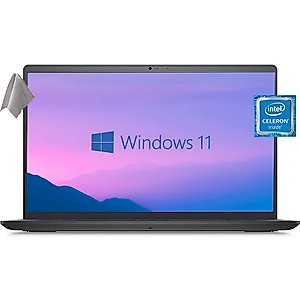 Dell Newest Inspiron 3510 Laptop, 15.6" HD Display, Intel Celeron N4020 (4MB Cache, up to 2.8 GHz), 16GB DDR4 RAM, 1TB PCIe SSD, Webcam, WiFi, HDMI, Bluetooth, Windows 11 with JAWFOAL