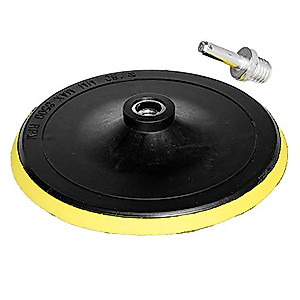 HIFROM 7-Inch/180mm Hook & Loop Backing Pad Orbital Sander Polisher Sanding Pad M14 Drill Adapter