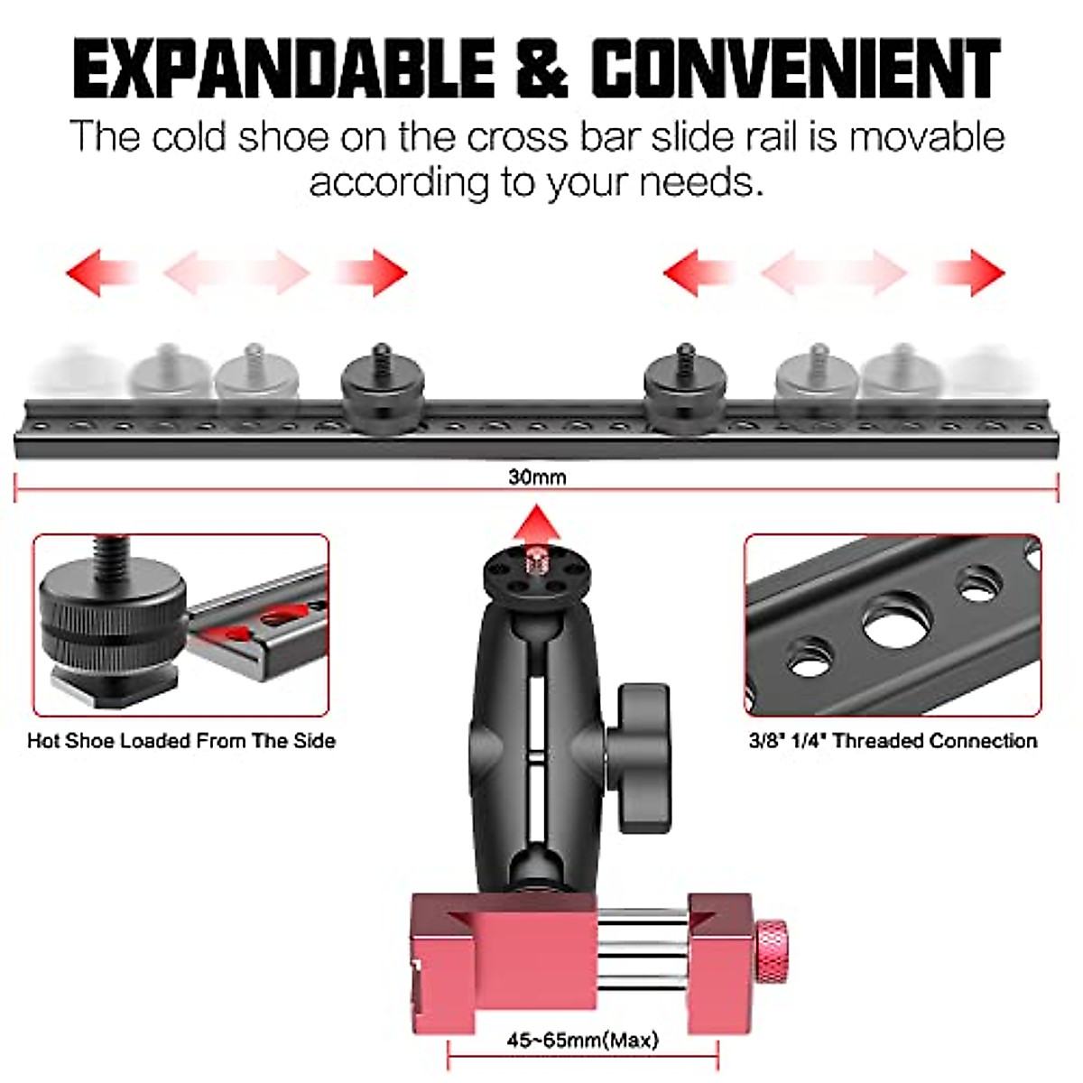 Cell Phone Fence Mount - Tennis Camera Fence Mount, Phone Camera Holder Accessories for Gopro, Phone, Mevo Start for Tennis & Pickleball Training, Softball, Baseball, with Recording While Charging