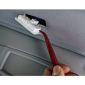 iJDMTOY 2-Piece Nylon/Plastic Open Pry Tool Compatible with LED Interior Lights, License Plate Lights Removal Installation