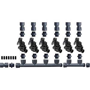 Rain Bird 100DVF Dura Manifold Valve Kit With Flow Control - Slip 100DVF-NPT (6 zone)