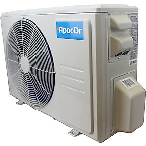 ApooDr 18000 BTU Mini Split Air Conditioner Ductless Inverter System 18.3 SEER2 with Heat Pump 220V 1.5 Ton,with Installation Kit