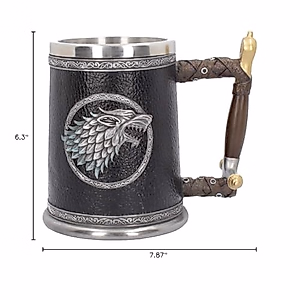 Nemesis Now Winter is Coming Tankard Game of Thrones Mug 23cm Black