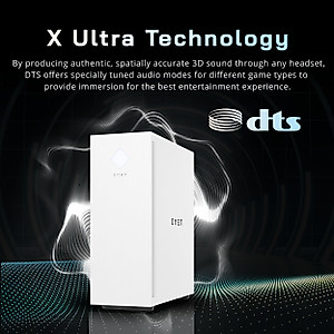 HP 2022 OMEN 25L Gaming Desktop, AMD Ryzen 5 5600G, 8GB DDR4 RAM, 512GB PCIe SSD, NVIDIA GeForce GTX 1660 Super 6G GDDR6, Win 11 Pro, White, 32GB Snowbell USB Card