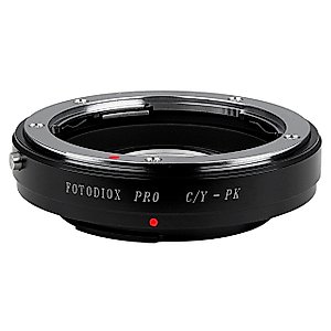 Fotodiox PRO Lens Mount Adapter, Contax Yashica (C/Y) Mount Lens to Pentax K (PK) Mount DSLRS Cameras, CY-PK PRO