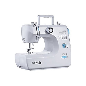 Michley Professional Desktop Sewing Machine SS-700+, 16 Built-in Stitch Patterns, 13.5-inches by 5.8-inches by 11.5-inches, White
