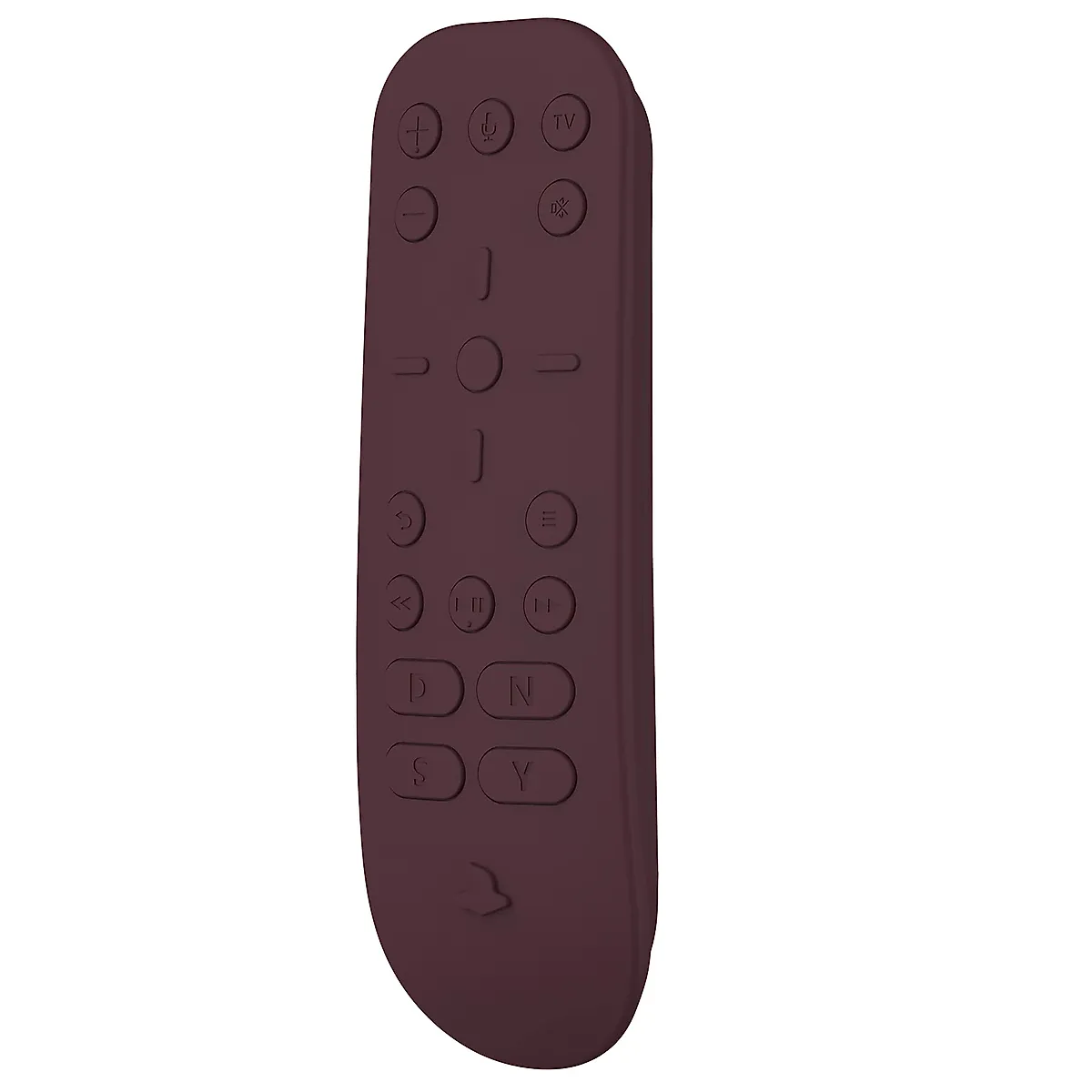 PlayVital Silicone Protective Remote Case for ps5 Media Remote Cover, Ergonomic Design Full Body Protector Skin for ps5 Remote Control - Wine Red