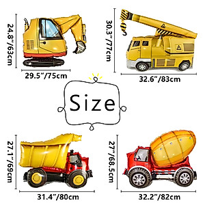 235 Pack Construction Birthday Party Supplies Dump Truck Construction Birthday Decorations Construction Party Plates Construction Birthday Tablecloth Cups Napkins Construction Foil Balloons Serves 20