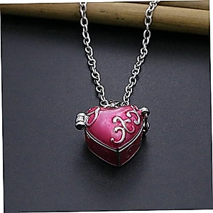 Garneck 3pcs Pets Pet Memorial Hair Locket Hollow Urn Cremation Jewelry Engraved Urn Necklace Ornament Container Ash Locket Remembrance Jewelry Memory Necklace Brass Decorate Copper