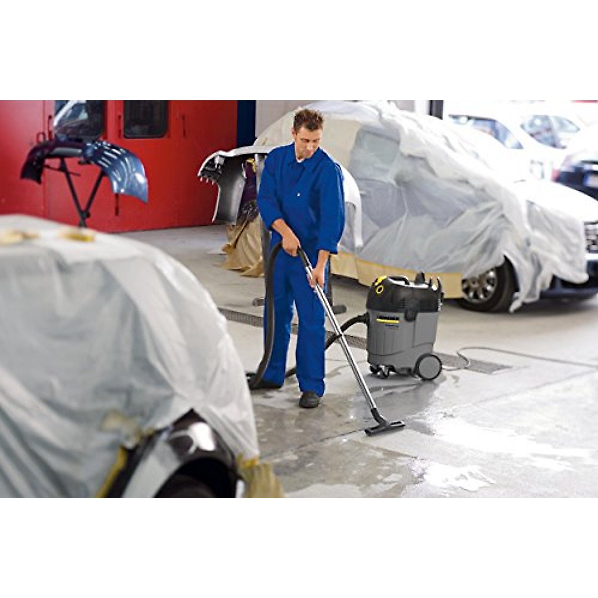 Kärcher - Commercial Wet Dry Vacuum Cleaner - NT Tact Te 45/1 - Tact Filter Cleaning System - Compact Flat Pleated Filter - 10 Gallon