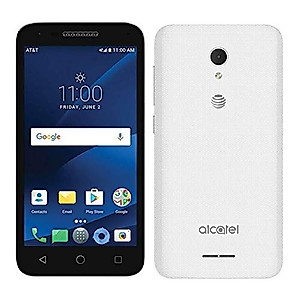 Alcatel - CAMEOX 4G LTE with 16GB Memory Cell Phone - Arctic White (AT&T)