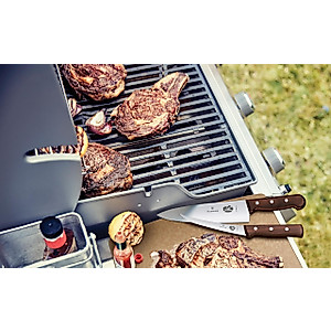 Victorinox Wood 7 Piece BBQ Cutlery Roll Set
