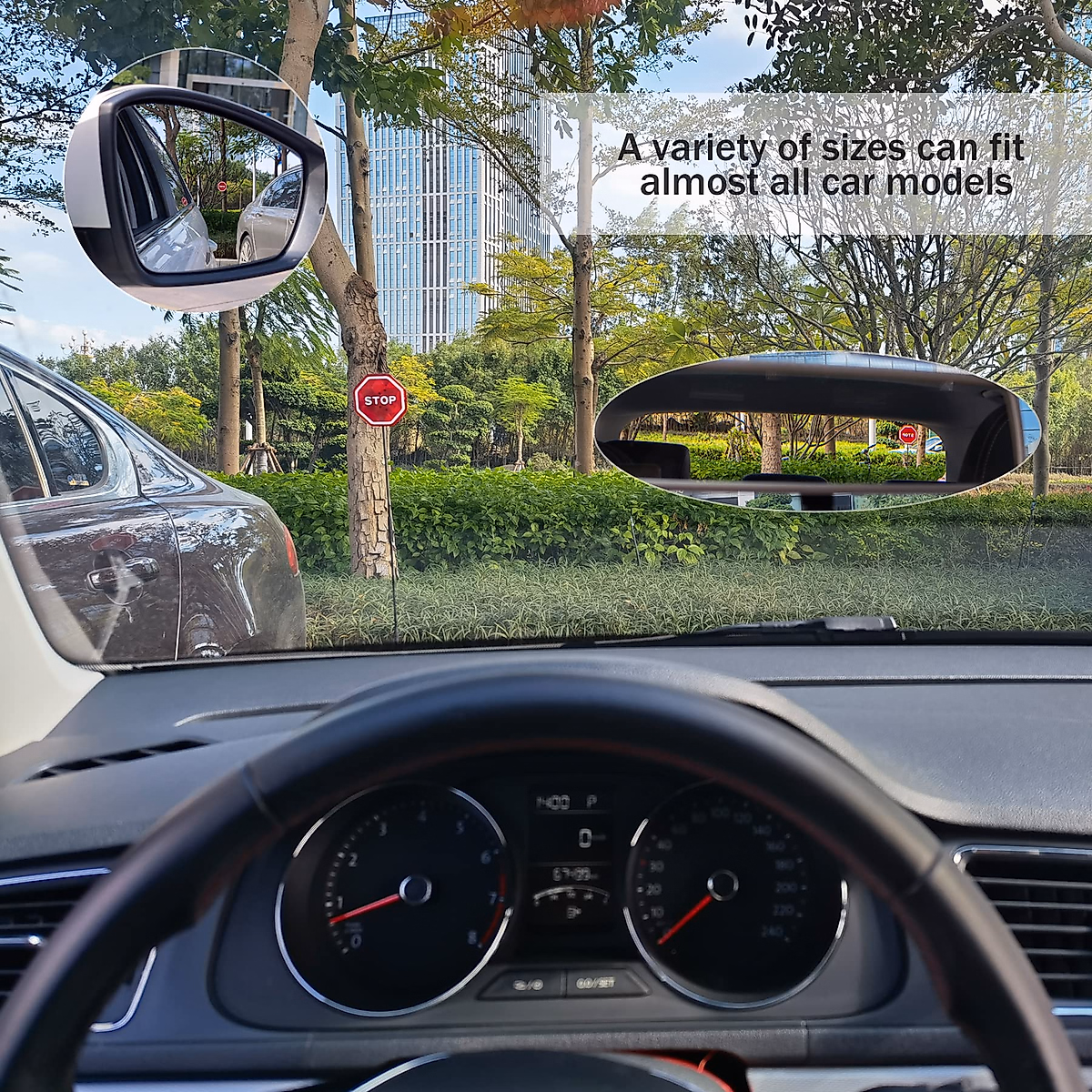 Amiss Flashing LED Stop Sign for Garage Parking Assist, Parking Stopper for Garage, Garage Car Stoppers Indicator, Parking Sensors for Vehicles, Bumper Guards Aid, Car Exterior Accessories (1-Pack)