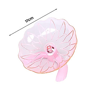 Hamster Exercise Toy Quiet Rotation Activity Venue Relieve Boredom Small Animal Running Sports Wheel Toy Cage Accessories Pink