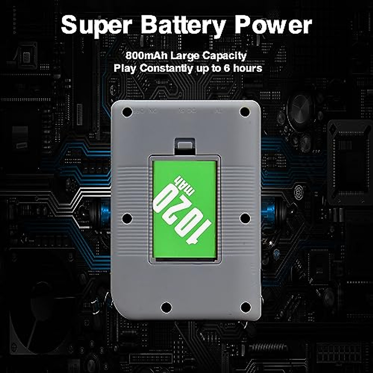 Retro Handheld Game Console with 500 Classic FC Games, Portable Retro Video Game Console, 3-inch LCD Screen and Add-on Controller, Handheld Game Console Supports Connection to TV and Two Playe (White)