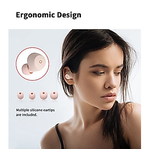 Edifier X3 to U True Wireless Earbuds, Qualcomm AptX Audio Bluetooth 5.0 Headphones, CVC 8.0 Noise Cancellation IP55 Dust and Waterproof Ear Buds, Voice Assistant USB C Earphones Pink