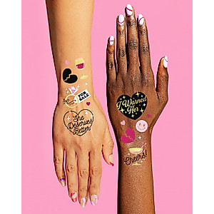 xo, Fetti Divorce Party Temporary Tattoos - 60 Foil Styles | Just Divorced Party Supplies, Break Up Party Favors, Single Ladies Party Decorations, Ex-Wife Gag Gift, Newly Divorced