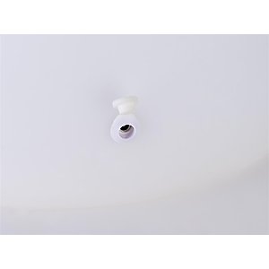 Displays2go Illuminated LED Pub Table Set w/ 2 Cube Stools, 16 Color Options - White (FDLEDSET2)