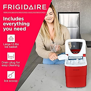 Frigidaire EFIC108 Counter top Portable, 26 lb per Day Compact Ice Maker Machine