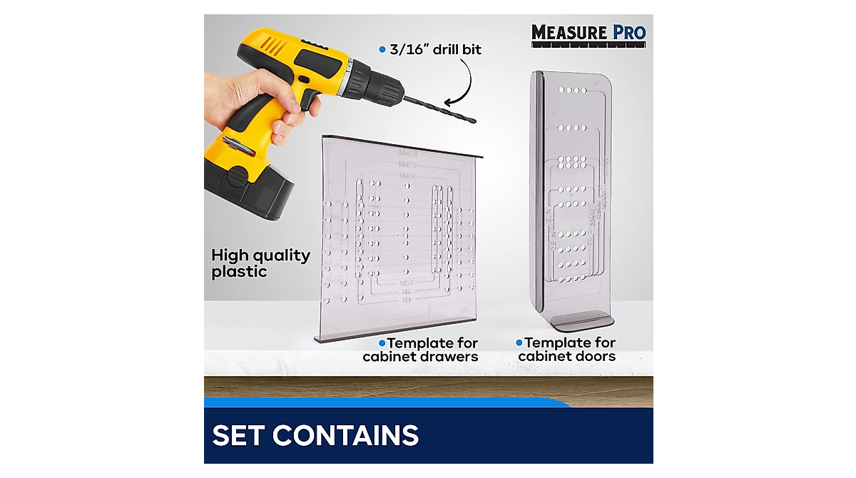 MeasurePro Cabinet Hardware Installation Template Kit