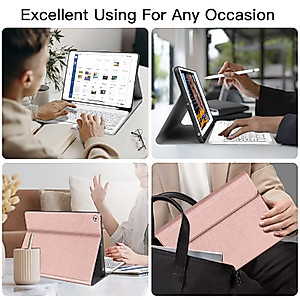 JUQITECH iPad 9th 8th 7th Generation Case with Keyboard 10.2 Inch 2021/2020/2019 - Wireless Bluetooth Magnetic Keyboard Case Soft Tablet Protective Cover for iPad 10.2" with Apple Pencil Holder