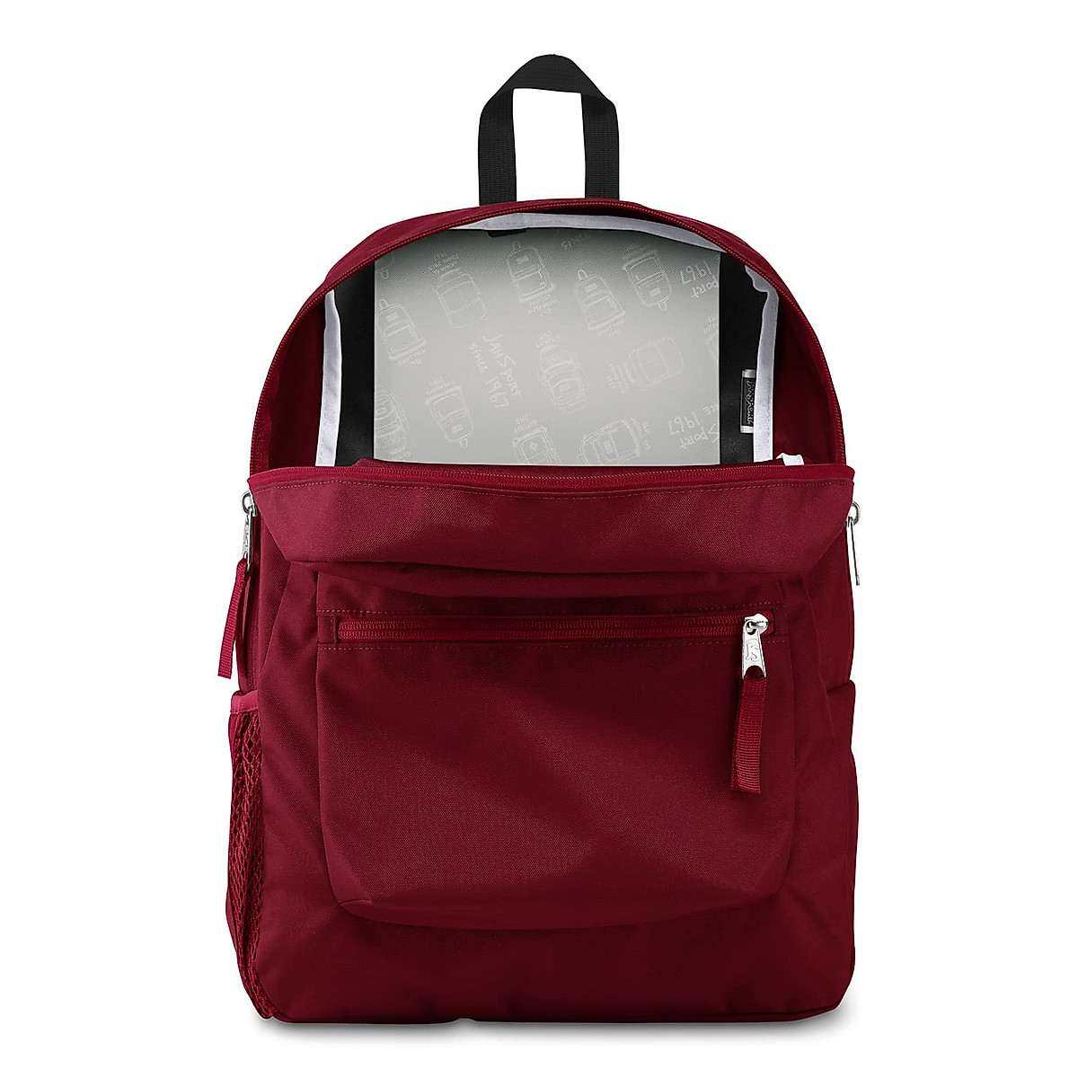 JanSport Cross Town Backpack, Russet Red, One Size