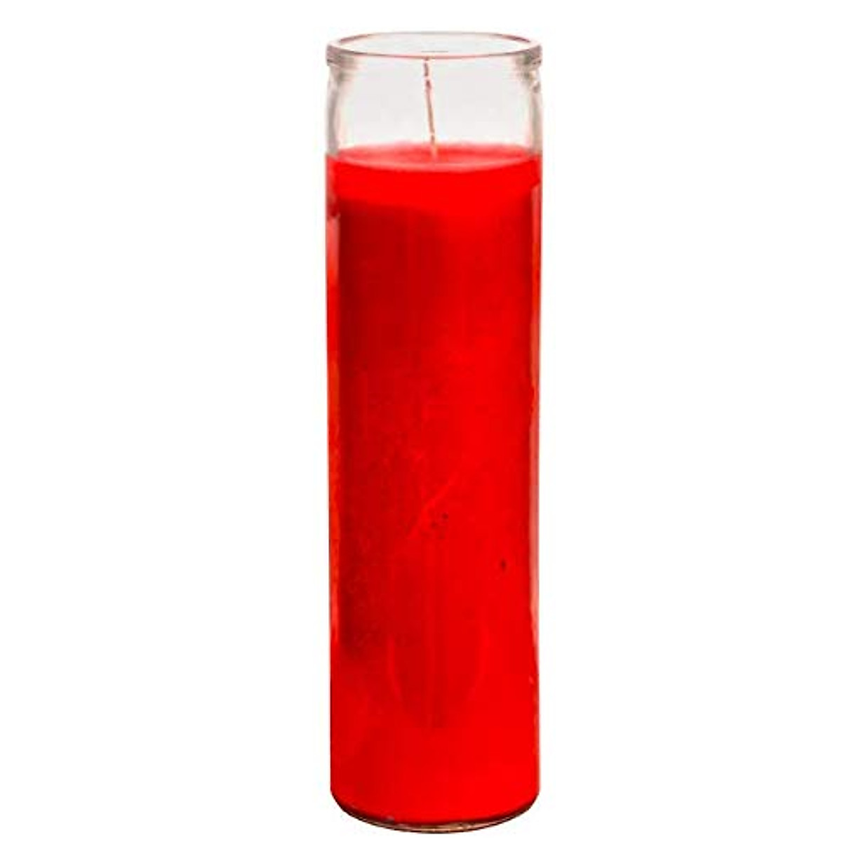 Prayer Candles - Red Yellow Blue White Wax Candle (4 Pack) Great for Sanctuary, Vigils Blessings and Prayers - Unscented Glass Jars Candle Set - Jar Candles - Bulk Colors Spiritual Religious Church