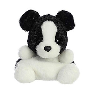 Aurora® Adorable Palm Pals™ Brody Collie™ Stuffed Animal - Pocket-Sized Play - Collectable Fun - Black 5 Inches