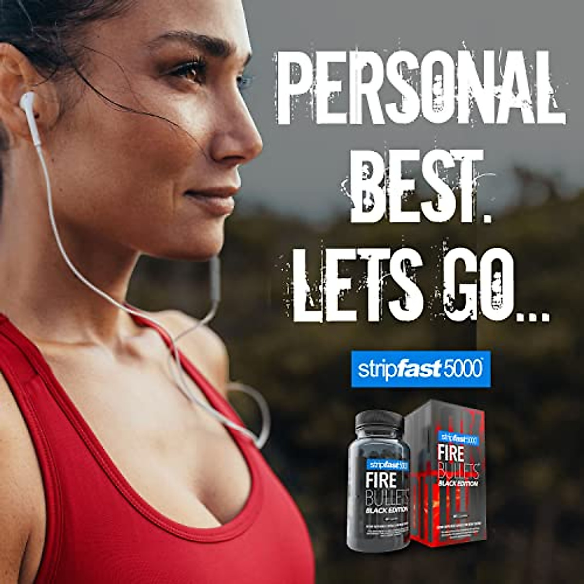 stripfast5000 Fire Bullets Max Strength Black Edition for Women & Men, Keto Friendly, 30 Days Supply