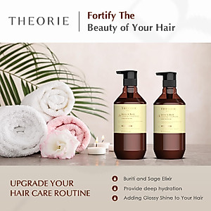 Theorie Monoi and Buriti Glossing Conditioner - Hydrate & Shine - Suited for Coarse and Dry Hair - Protects Color & Keratin Treated Hair, Pump Bottle 800mL